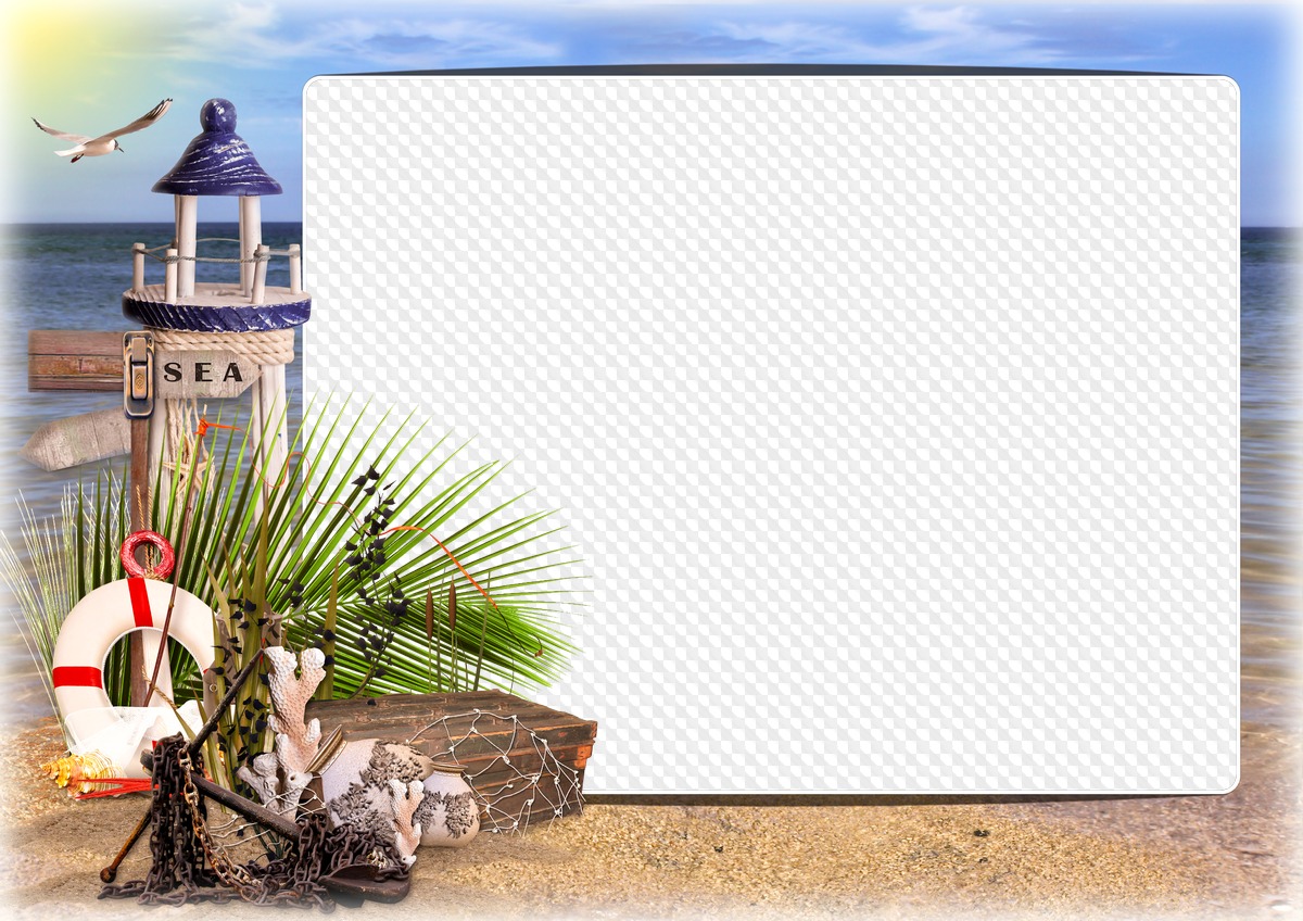 Eight PNG sea frames free download