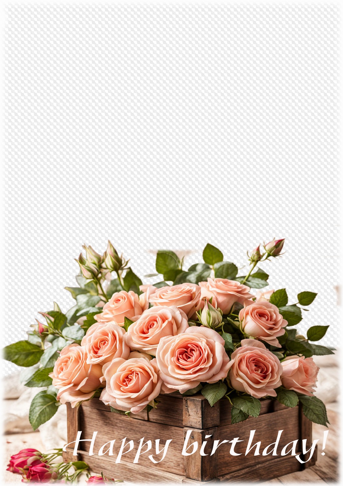 Happy Birthday! greeting frame for photoshop