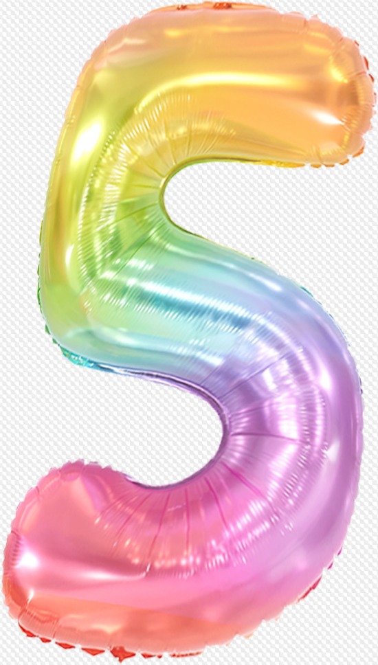 "Inflatable" numbers 2025 PNG