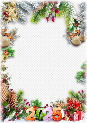 PSD Photo frame - Merry Christmas