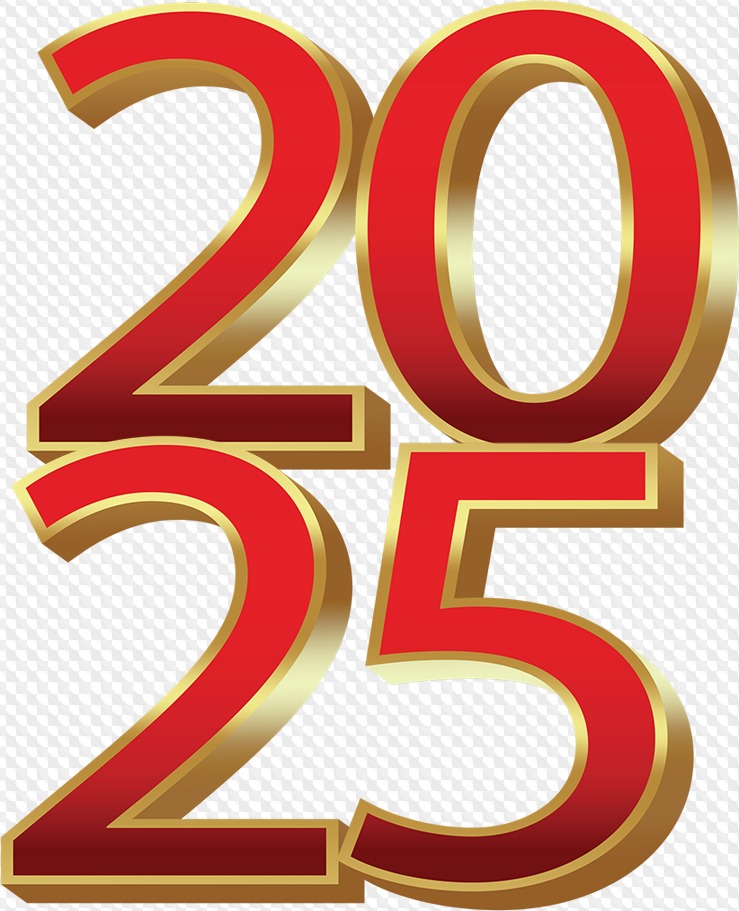 Red in Gold 2025 PNG Transparent