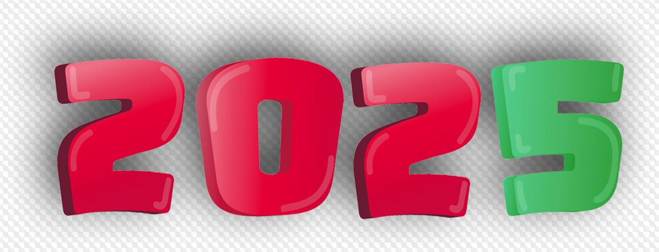 2025 PNG red with green five