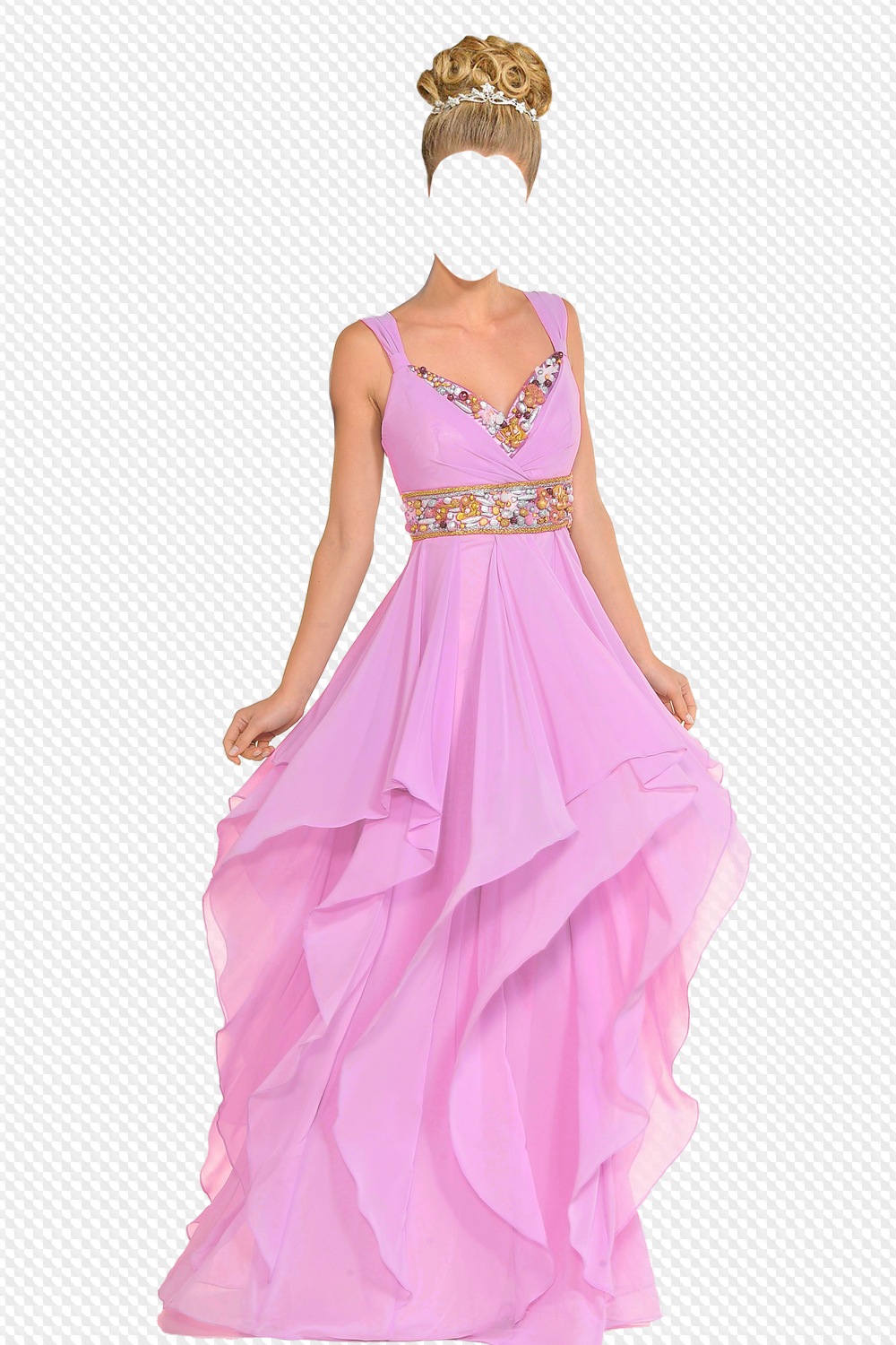 Restored: Female templates for Photoshop Beautiful dresses