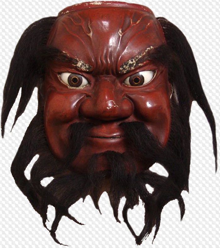 Theater masks PNG Japanese demon masks. 12 PNG with transparent background.