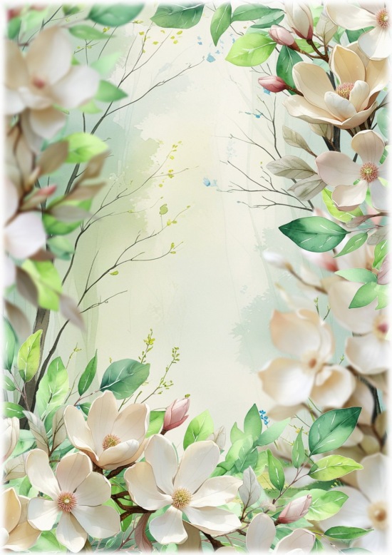 Printable March 8 Photo Frame Template