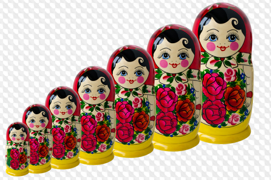 Matryoshka png gráficos fondo transparente