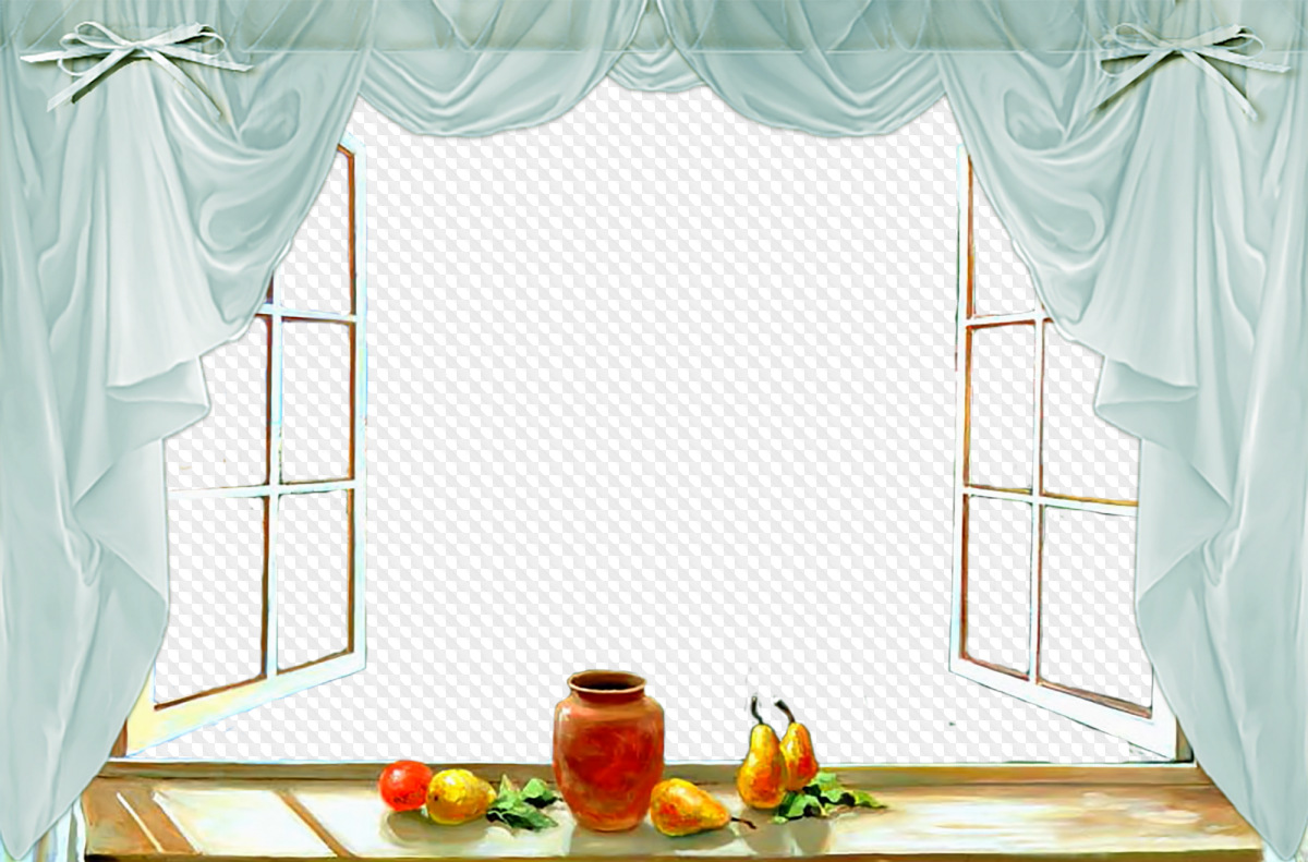 Open window photo frame