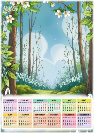 Spring calendar 2025