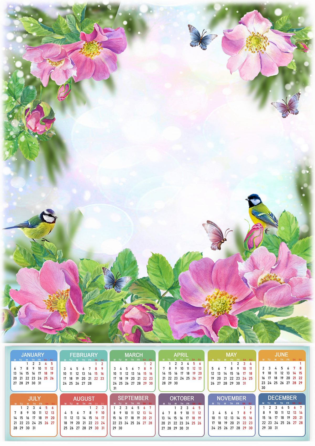 Spring 2025 free download calendar jpg, png