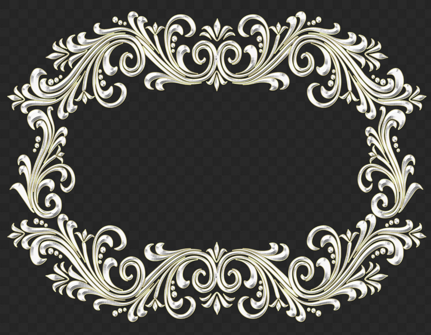 Horizontal white png frames 55 png
