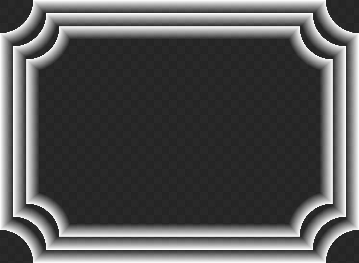 Horizontal white png frames 55 png