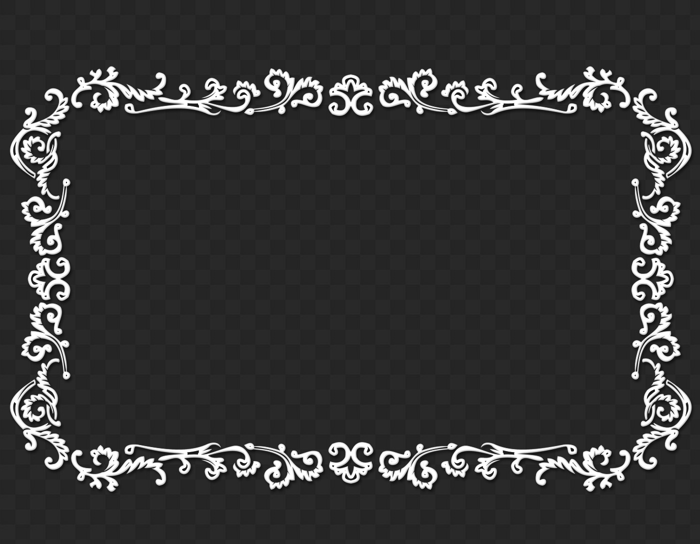 Horizontal white png frames 55 png