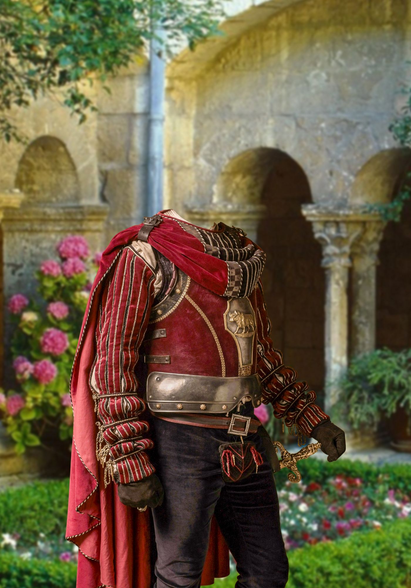 Knight nobleman costume psd, png, download