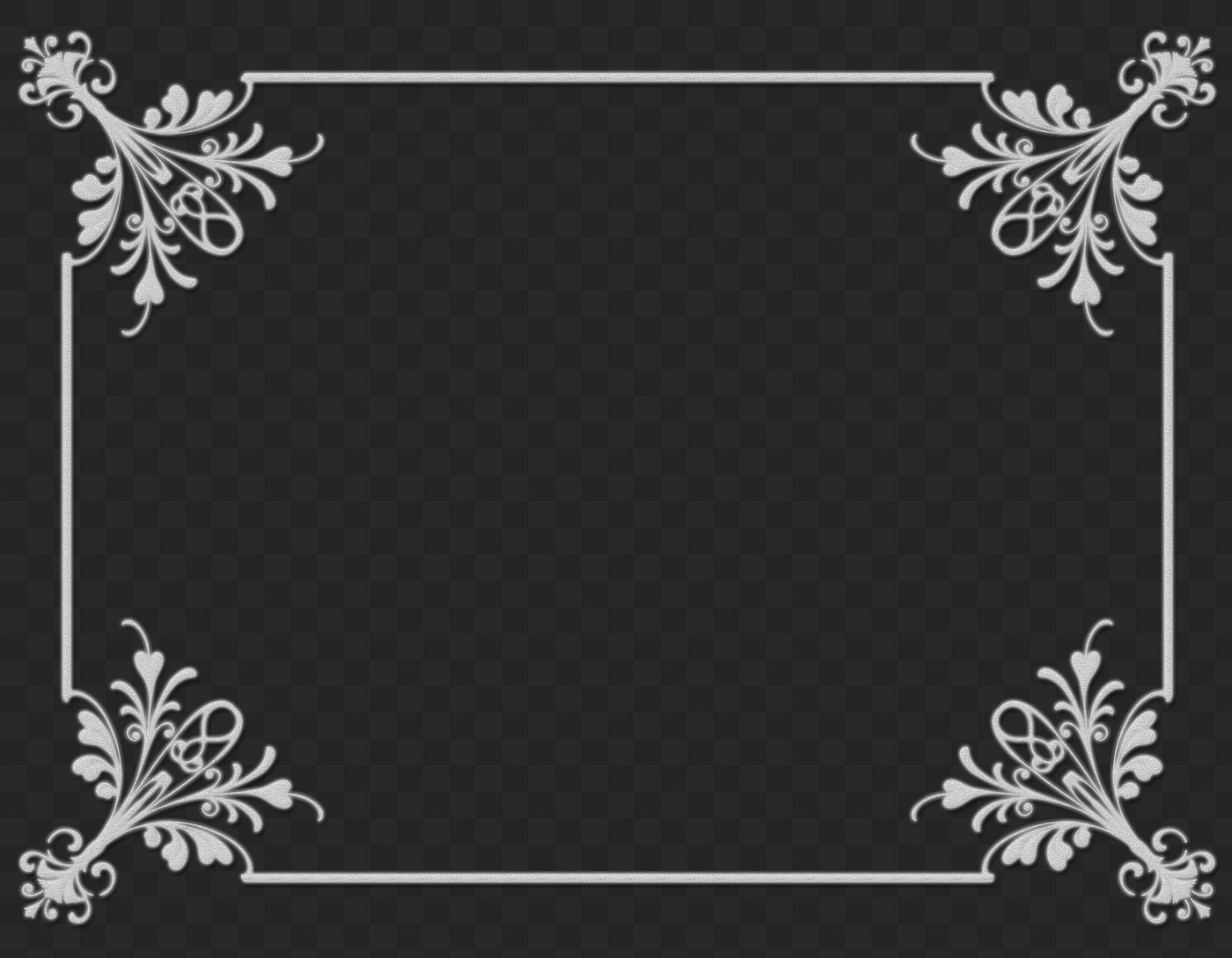 Horizontal white png frames 55 png