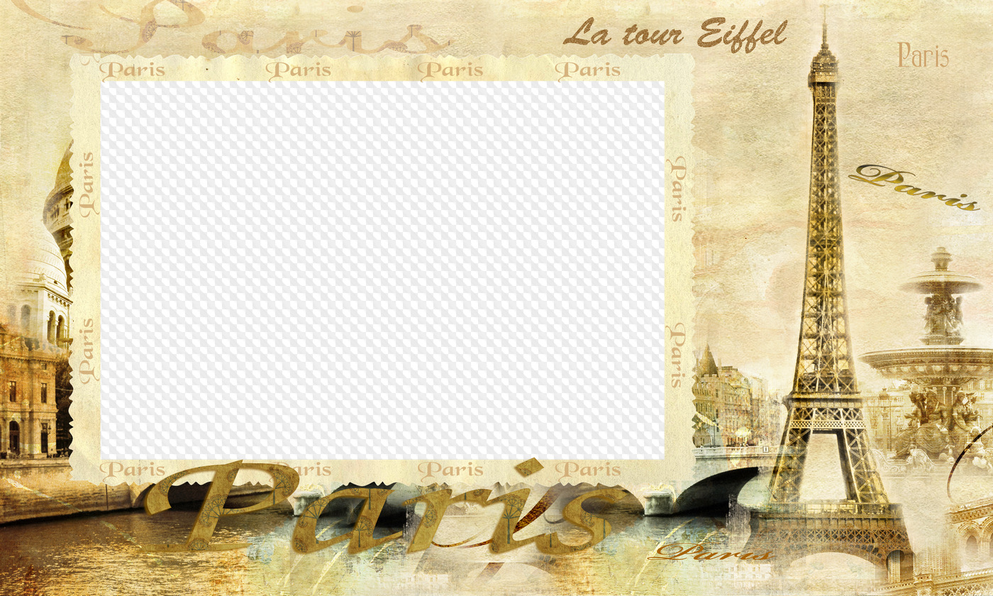 Photo frame - Retro frame Paris