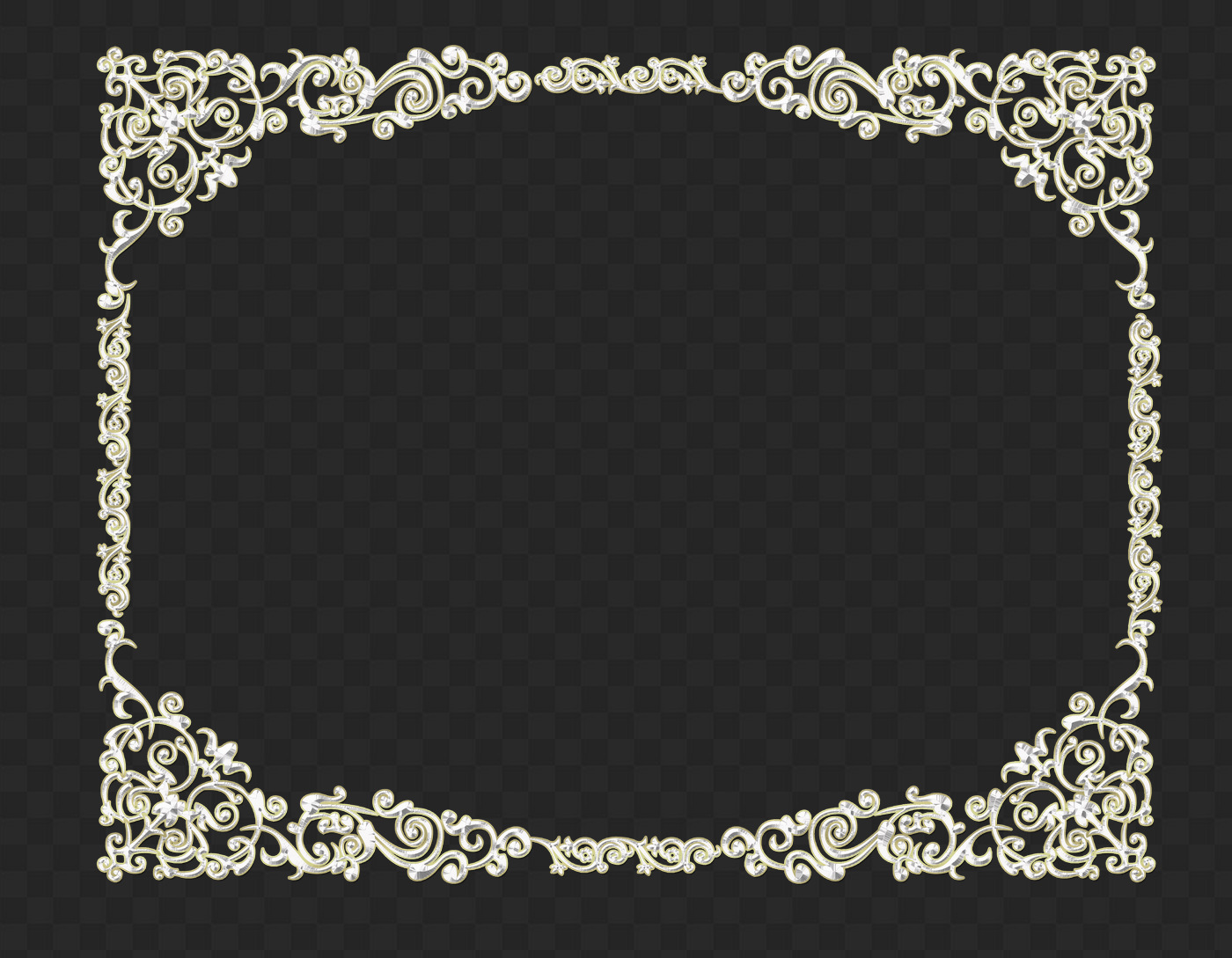 Horizontal white png frames 55 png