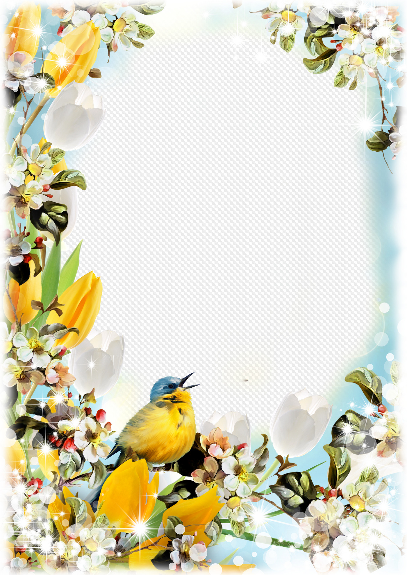 Holiday Photoshop frame - With the wonderful spring holiday