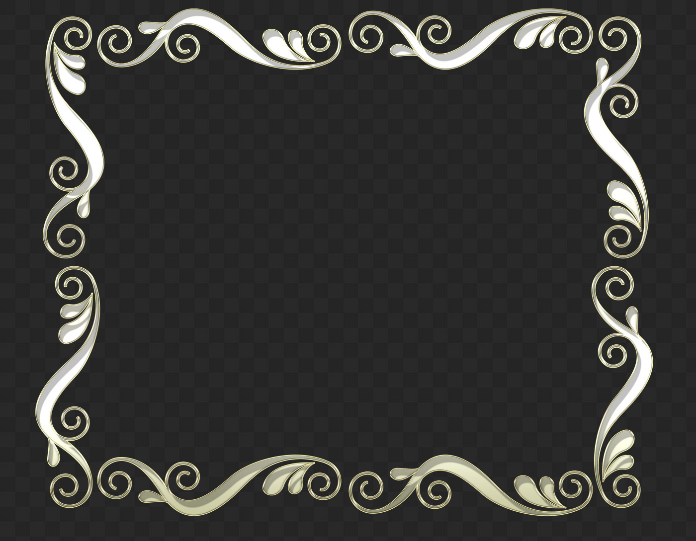 Horizontal white png frames 55 png