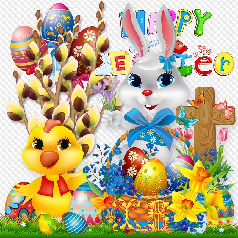 Download for Easter png images with transparent background or one psd ...