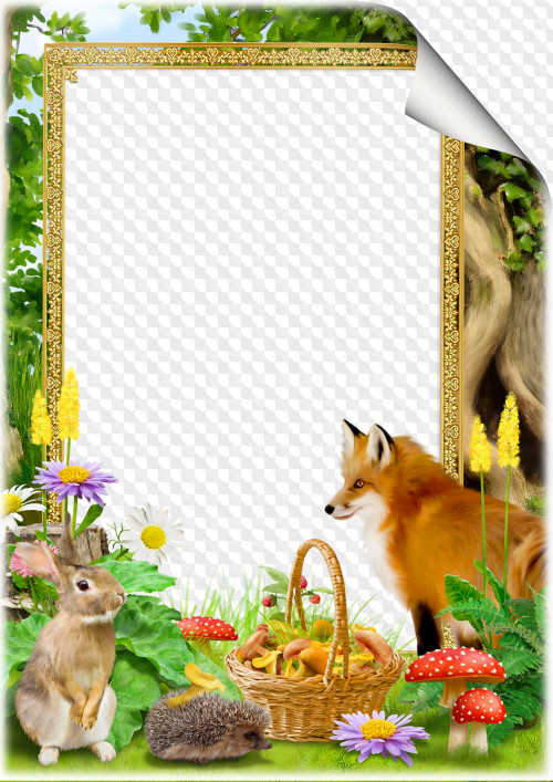 Children frame for photo - Forest fun