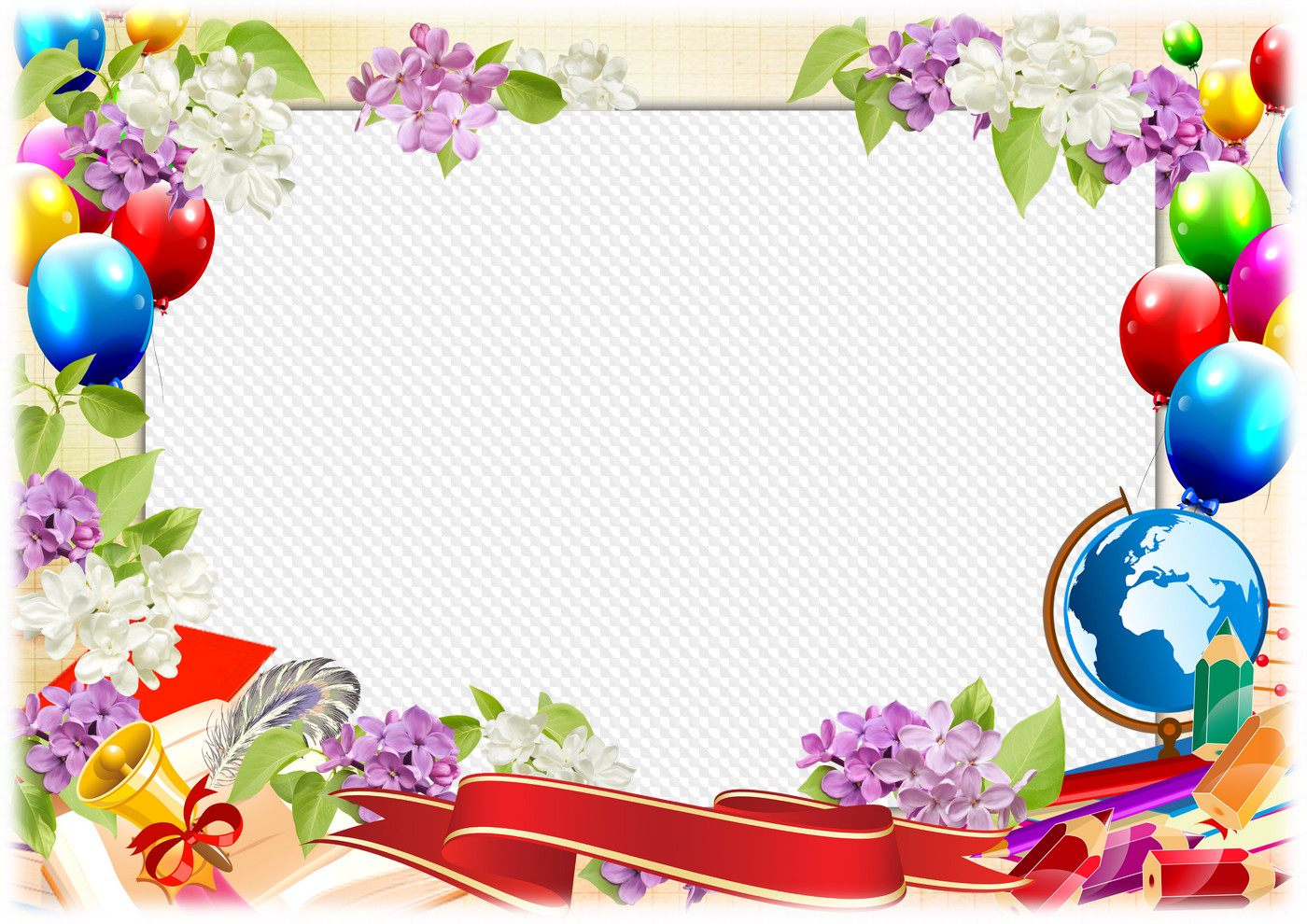 Marcos de fotos PSD para escolares: nuestra clase favorita