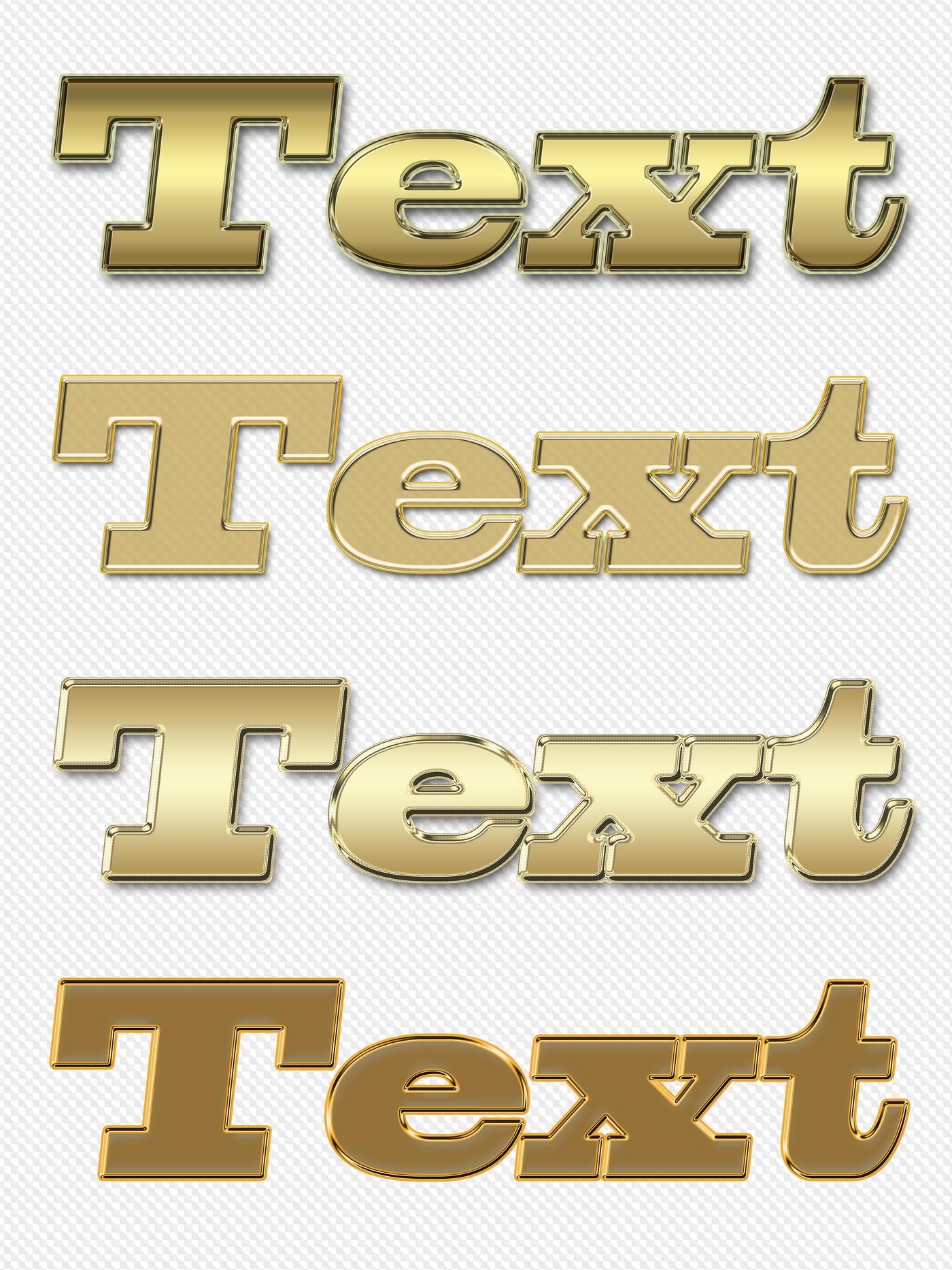 Golden Photoshop Styles Free Download ASL, PSD