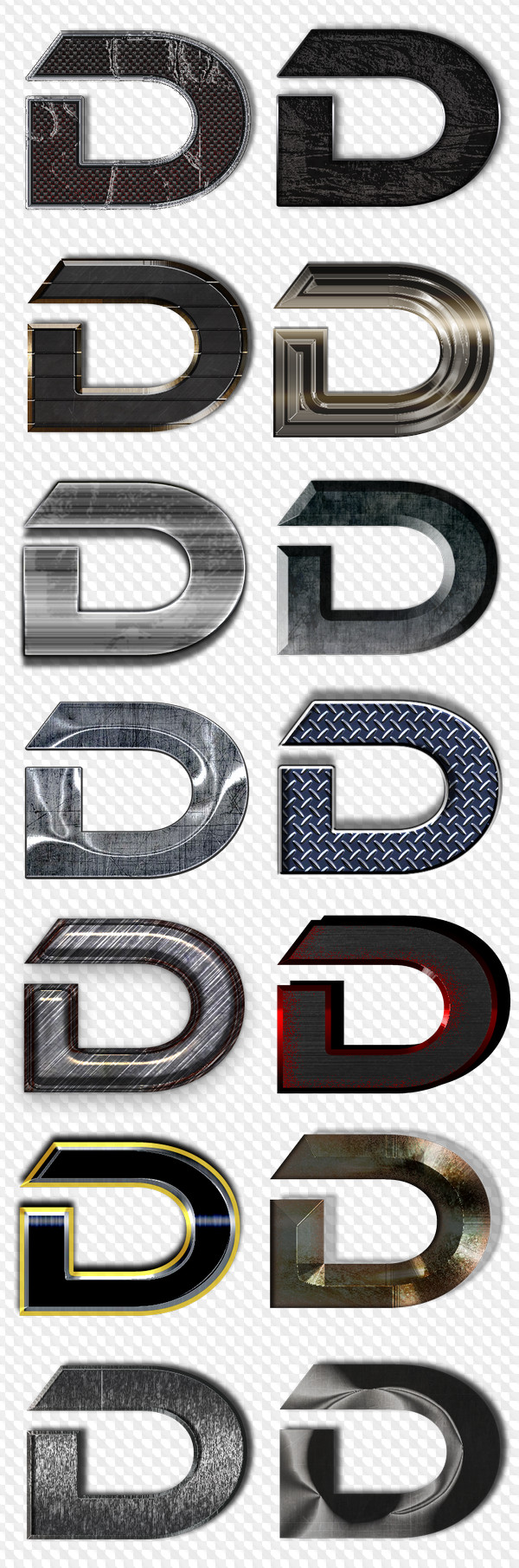 Hard metal styles ASL, PSD, free download