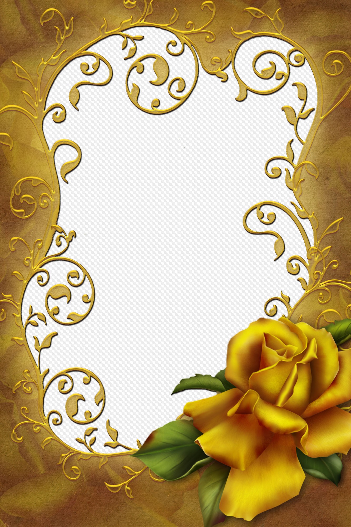 Marco dorado para Photoshop